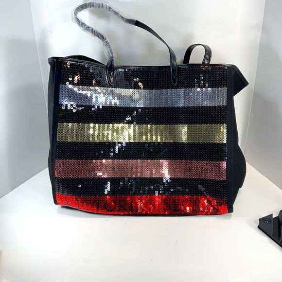 Victoria's Secret | Bags | Victorias Secret Nwtmulti Colored Sequin ...